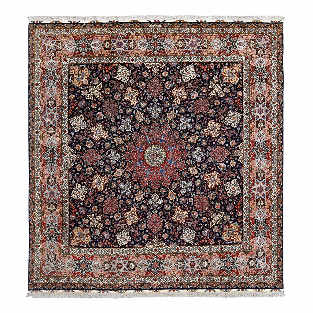 Vintage Tabriz Sharkat Farsh-12'1 x 11'4-Z791 - Damoka